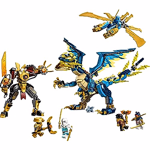 LEGO NINJAGO Elemental Dragon vs. The Empress Mech 71796 Building Toy Set, Features a Dragon, Mech, Ninja Flyer and 6 Minifigures, Gift for Boys and Girls Ages 9+ Who Love Ninja Warriors