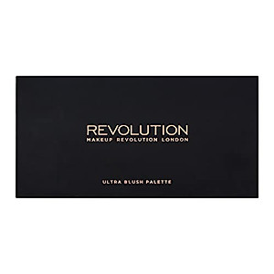 Makeup Revolution Ultra Blush Makeup Palette, Bronzer & Highlighter, Includes 8 Shades, Gluten free, Vegan & Cruelty Free, Sugar & Spice, 13g