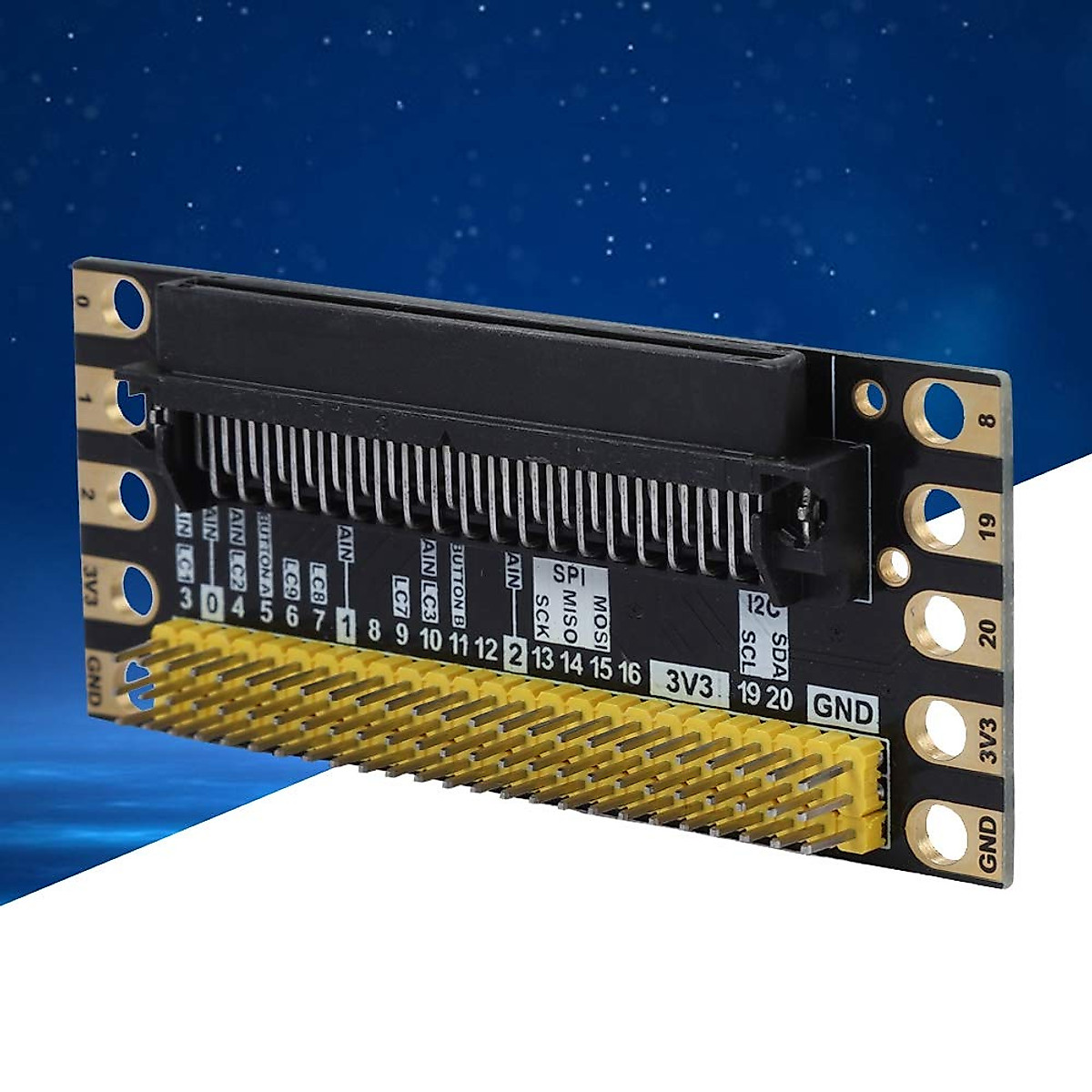 fosa Microbit BBC Expansion Board, for Micro: bit Kit Connector Interface Expansion Board for Micro: bit