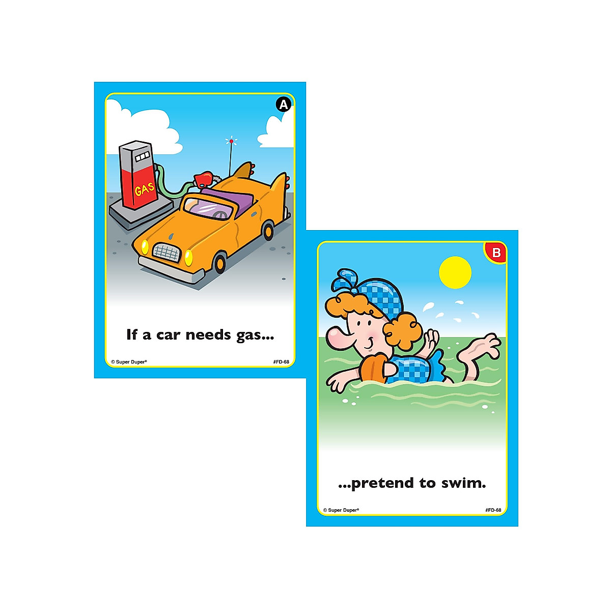 Super Duper Publications | Conditional Following Directions Fun Deck Flash Cards | Educational Learning Resource for Children