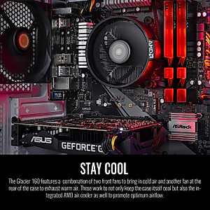 Thermaltake Glacier 160 Gaming PC (AMD Ryzen 5 3600, GTX 1660 Super, 16GB RGB 3000Mhz DDR4 ToughRAM RGB Memory, 500GB SSD, WiFi, Win 10 Home) Gaming Desktop Computer S1WT-B450-G16-LCS