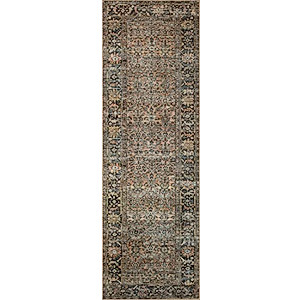 Loloi II Adrian Collection ADR-03 Terracotta/Multi, Traditional 7'-6" x 9'-6" Area Rug