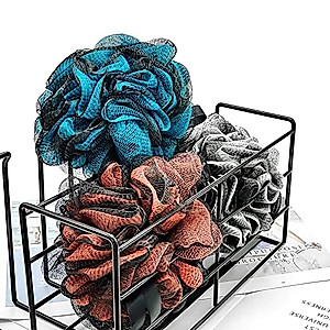 Loofah Bath Shower Sponge Body Scrubber,75g Exfoliate Mesh Pouf Shower Bouquet,3 Pack Body Wash for Women and Men