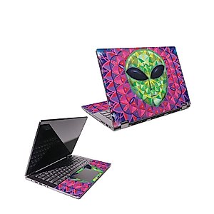 MightySkins Skin Compatible with Lenovo Flex 6 14" (2018) - Geometric Alien | Protective, Durable, and Unique Vinyl Decal wrap Cover | Easy to Apply, Remove, and Change Styles | Made in The USA