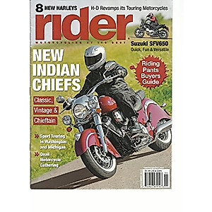 RIDER, NOVEMBER, 2013 (MOTORCYCLEING AT ITS BEST) 8 NEW HARLEYS * NEW INDIAN