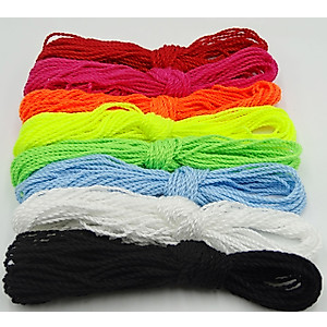PENTA ANGEL 80 Yoyo String (10 Each - Florescent Lime Green, Yellow, Orange，Blue,Rose,Red,Black and White)
