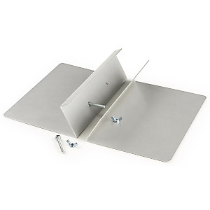 Floor Sign Holder Fits 12" Wide Sign Board, Up To 72" Tall Graphic, Base Only (Silver Steel)