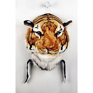 Glanzzeit 3D Animal Head Backpack Cool Design Panda Tiger Lion Panther Knapsack (Small, Tiger)