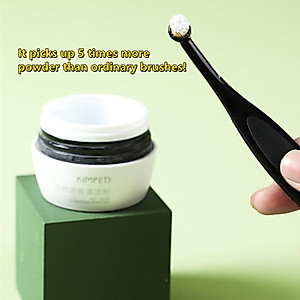 Pro Applicator Brush for Pets, 4 Pcs Tear Stain Remover with Washable Superfine Fiber Long Tapered Bristles for Safe Application