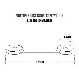 Eiarrnp Cabinet Lock Latch - Baby Proofing Cabinet Locks for Child Safety for Cabinet Doors, Fridge, Drawers, Toilet Seat, Dishwasher, Cupboard - No Drilling with Strong Adhesive Tape, 12-Pack, White