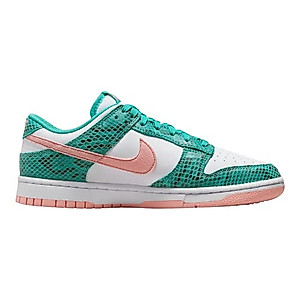 Nike Mens Dunk Low DR8577 300 Snakeskin Washed Teal Bleached Coral - Size 9