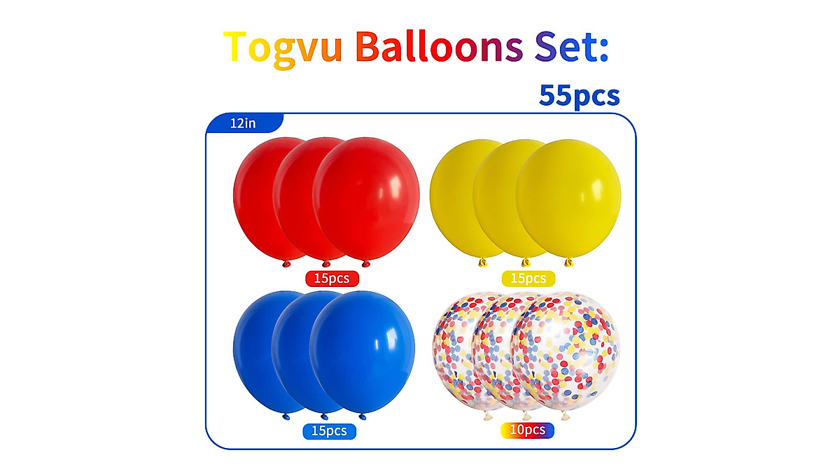 Colorful 12 Inch Helium Balloons for Parties