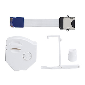 Memory Card Mount Kit, 3D Print Extension Memory Card Extender Adapter Mount Kit for Dreamcast Holder Gdemu, Effective Ventilation and Heat Dissipation(White)