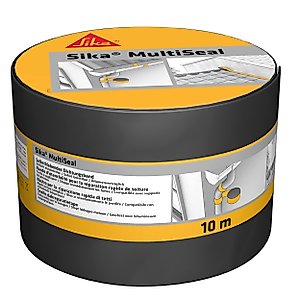Sika Multiseal, Tear-resistant self-adhesive sealing strip, 100mm x 10m, Gray