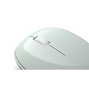 Microsoft Bluetooth Mouse - Mint. Comfortable design, Right/Left Hand Use, 4-Way Scroll Wheel, Wireless Bluetooth Mouse for PC/Laptop/Desktop, works with for Mac/Windows Computers