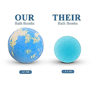 LA BELLEFÉE Bath Bombs & Scented Candles Set, Large Jar Aromatherapy Candles for Home Scented(4 Bathbombs + 3 Candles)