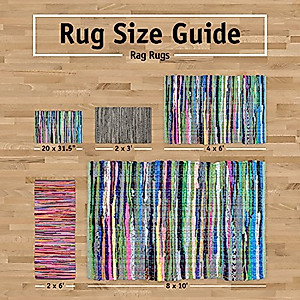 DII Variegated Recycled Yarn Modern Edge Stripe, 2x3', Gray