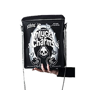 Killstar Unlucky Charms Cereal Grim Reaper Punk Gothic Backpack Purse KSRA001618 Medium