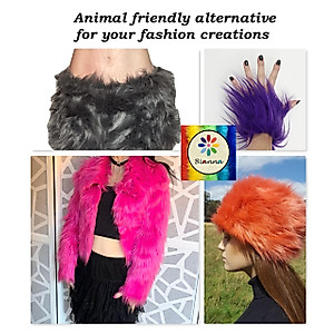 Bianna Gold Mustard Faux Fur Fabric, American Seller, Luxury Shag Shaggy Material for Crafting, Sewing, Costumes, Fursuits, Home Decor (12x12 inches)