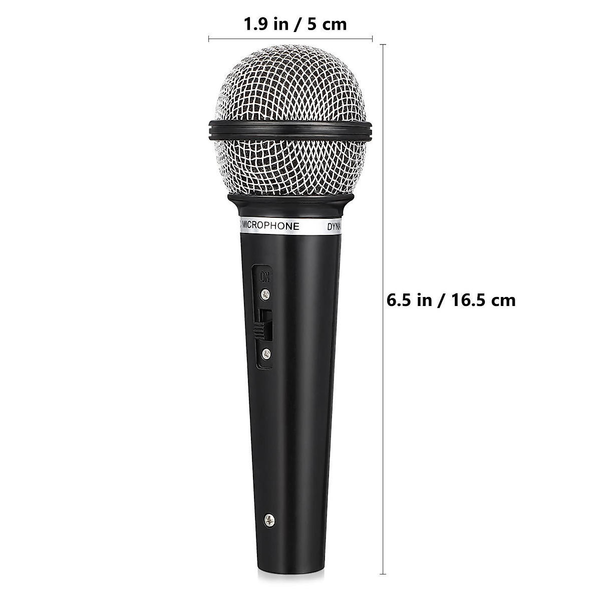Zerodeko 1PC Plastic Microphone Model, Kids Microphone Pretend Microphone Toy, Fake Microphone Prop for Birthday Party Favors Pretend Play or Performance Costume Prop