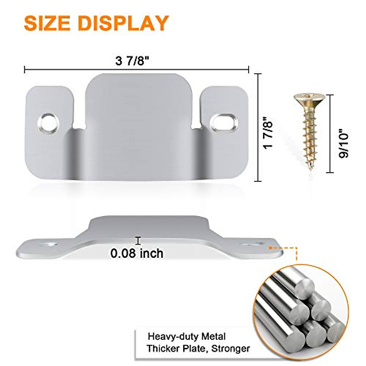 Sectional Sofa Connector Bracket, Sectional Couch Connectors Bands for Sectionals,Furniture Connectors with Screws,4 Pieces