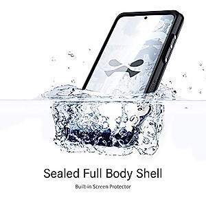 Ghostek NAUTICAL Slim Waterproof Case for Samsung Galaxy S20 Ultra 5G (6.9") - Heavy Duty Protection, Screen & Camera Lens Protector, Shockproof - Black