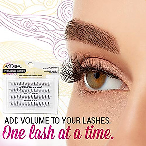 Andrea Knotted Flares False Lashes Medium - Black, 4 Pack