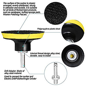 HIFROM 7-Inch/180mm Hook & Loop Backing Pad Orbital Sander Polisher Sanding Pad M14 Drill Adapter