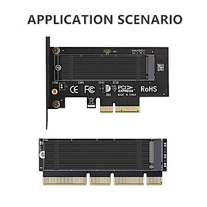 2 Pack M.2 NVMe Aluminum Heatsinks Cooler with Nano Silicone Thermal Pad