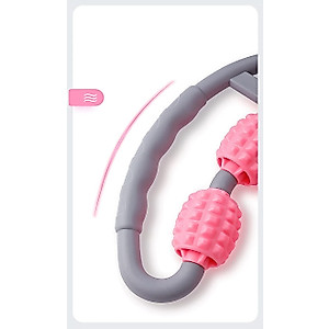 CreamSpace Trigger Point Roller for Foam, Hand, Elbow, Arm, and Leg. Release myofascial, Fasical and Tissue Pain and Muscle Stiffness After Work Out. (Pink)