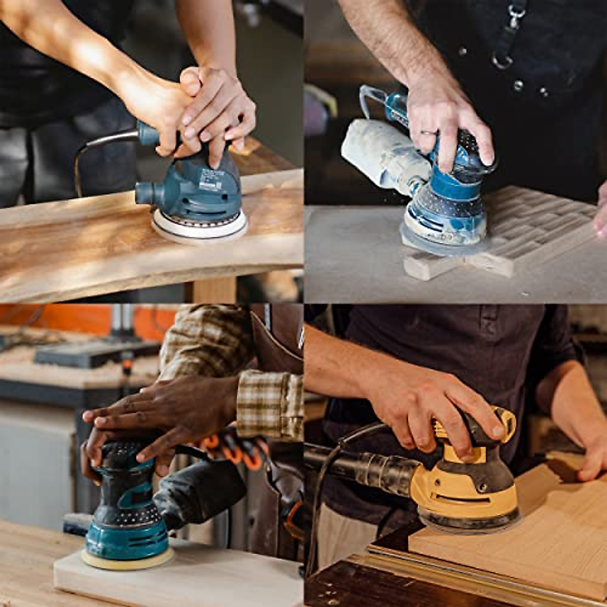 ABN 80 Grit Sandpaper Roll - 6 Inch Round Sanding Discs Aluminum Oxide Sandpaper Discs with Adhesive Back, 100Pc