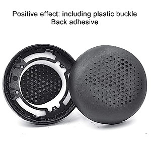 Y500 Ear Pads, Replacement Protein Leather Earpads Ear Pads Cushion Muffs Cover Repair Parts for AKG Y 500 Y-500 On-Ear Foldable Wireless Bluetooth Headphones Headsets (Black)