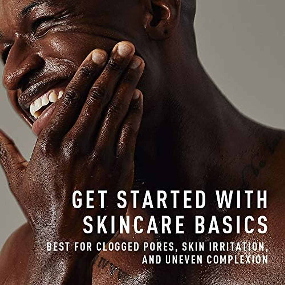 Bevel Skin Care Set - Includes Face Wash with Tea Tree Oil, Glycolic Acid Exfoliating Pads, Lightweight Face Moisturizer, Helps Treat Blemishes, Bumps and Discoloration (Packaging May Vary)