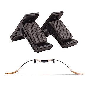 SOPOGER Archery Bow Wall Mount Storage Bow Rack Wall Hanger Display Universal Bow Holder Stand for Recurve Compound Bow Longbow (Black)