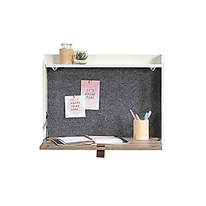 Sauder Anda Norr Wall Desk, White Finish