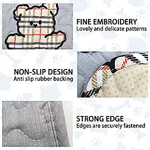 PINVNBY Rabbit Cage Liners 35.4"x62.9"Washable Guinea Pig cage Liners Reusable Pet Training Pads for Hamster Chinchilla Cats Puppies