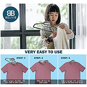 White Color Plastic Clothes Hangers (20 Pk) Non Slip Rubberized U-Slide Hanger, Ultra Thin Space Saving Suit Hanger, Non Slip Pants Hanger, Strong & Heavy Duty Plastic Coat Hanger, Strap Hooks.