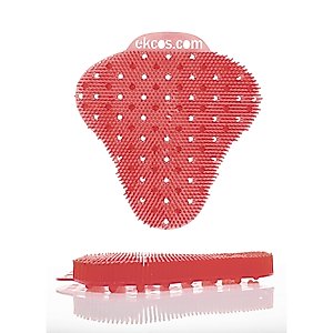 Diversey Ekcos Innovations EKS-10R-12 ekcoscreen 60 Day Premium Anti-Splash Urinal Screen, for Cleaner Restrooms with Melon Scent, Red (Pack of 12)