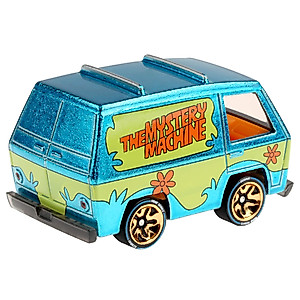 Hot Wheels id Vehicle, 1:64 Scale The Mystery Machine Vehicle with Embedded NFC Chip, World Race Collection, Physical and Digital Play for Ages 8 Years and Older