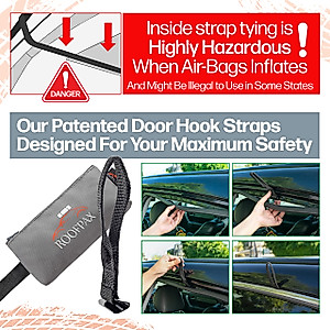 RoofPax Expandable 15/19 cft. Car Rooftop Cargo Carrier Bag Waterproof Storage Including Double Zippers Integrated Mat 10 Heavy-Duty Tie-Down Straps fit Cars with/Without Roof Top Rack or Side Rails