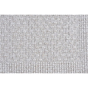 Largo Modern Solid Cream Rectangle Easy-Care Indoor/Outdoor Area Rug, 5' x 7'