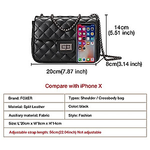 Women Leather Crossbody Satchel Bag Small Tote Shoulder Handbags Quilted Bag (black1)