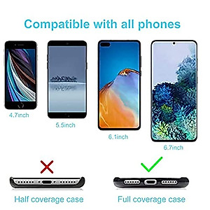 Universal Cell Phone Lanyard, Adjustable Nylon Neck Strap with Connector, Crossbody Phone Lanyard Compatible with Full Coverage Phone Case (Green)