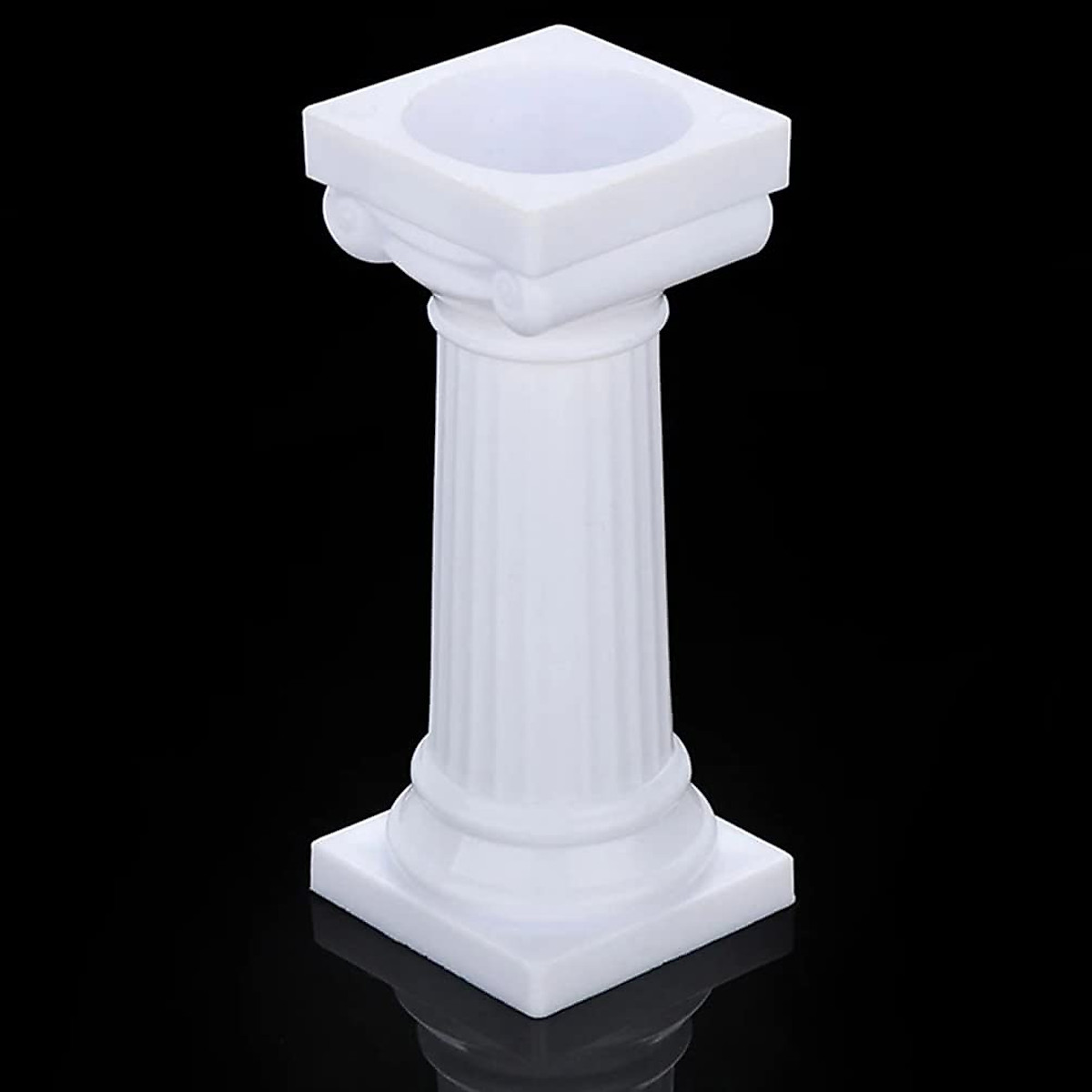 HEMOTON Roman Column Cake Tiered Stands: 4Pcs Plastic Cake Pillars Mold Fondant Holder Multi- Layered Cake Roman Column Support Stand for Wedding Birthday Party Decoration 17cm