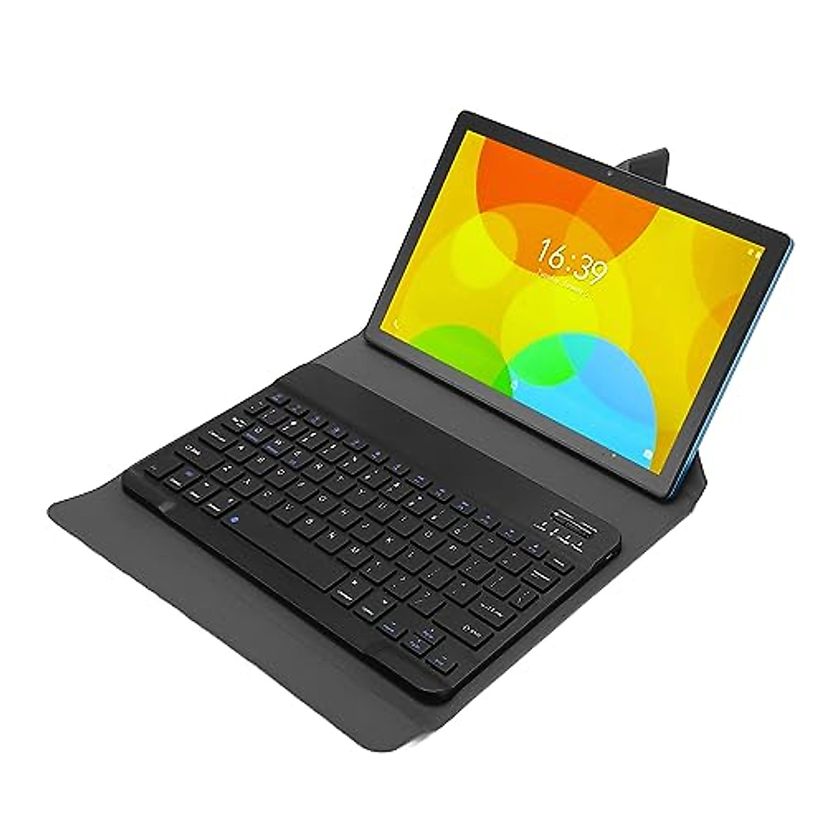 Haofy 2 in 1 Tablet, HD Tablet US Plug 100‑240V 12MP 24MP Camera with Keyboard Earbuds for Business (US Plug)