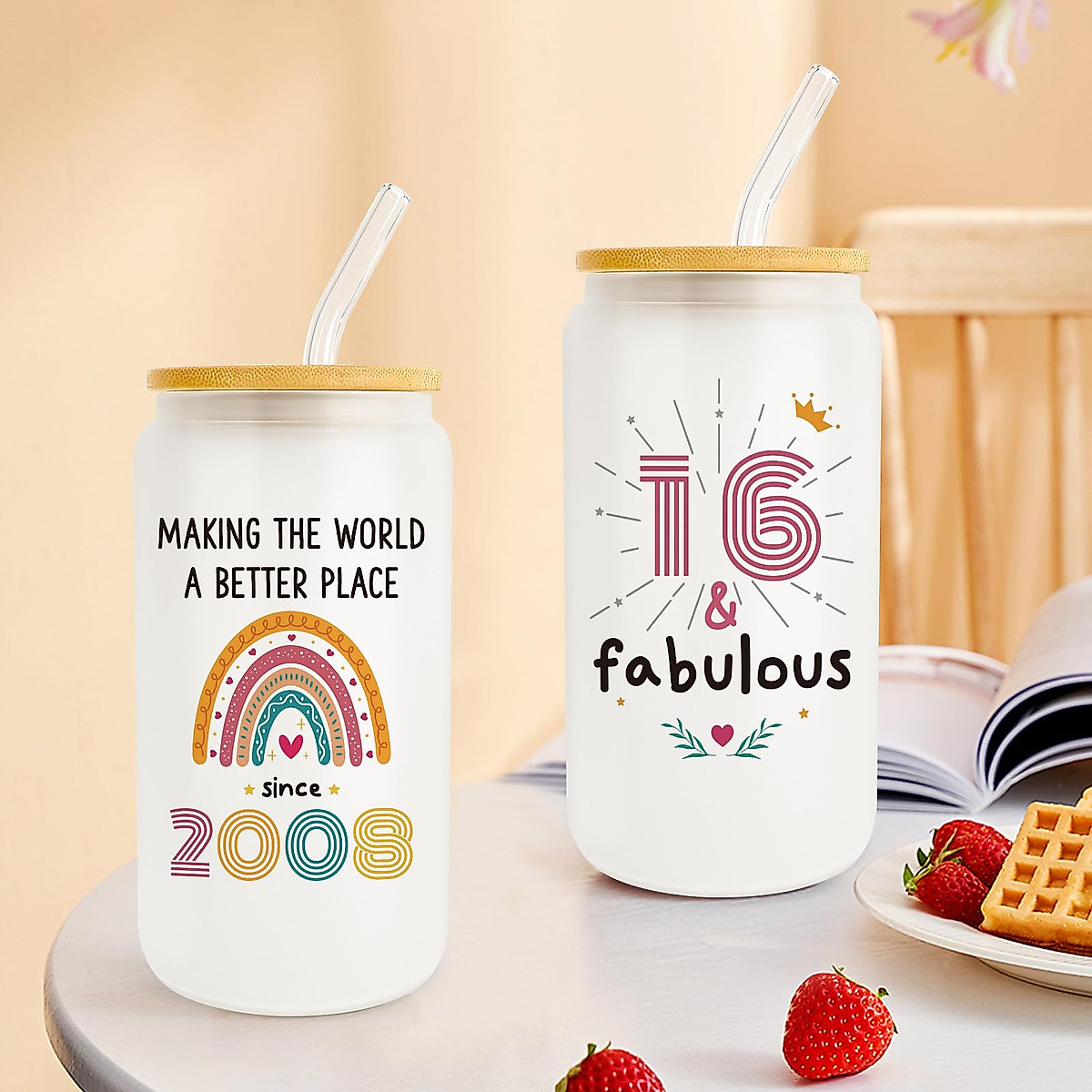 16th Birthday Gifts for Girls, 16 Fabulous Gifts, 2008 Birthday Gifts, Happy 16th Birthday Gifts for Daughter, Niece, Granddaughter, Girls 16th Birthday Gifts, 16th Birthday Decorations, Sixteen Gifts