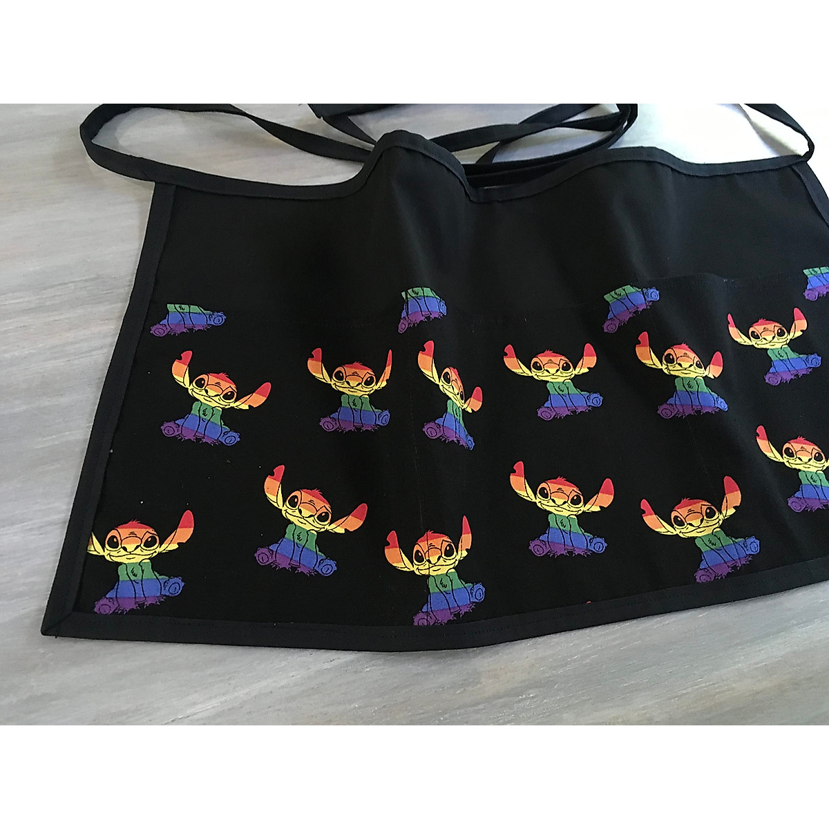 Waitress or Server, cute Stitch, 3 Pocket Half Apron, Check out 300 more aprons @ (handmade Janet Apron) restaurant cooking kitchen