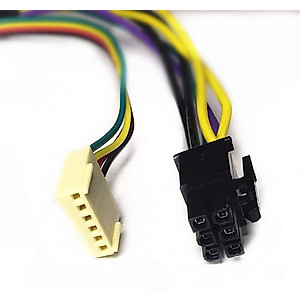 LeFix Power Supply Cable Adapter ATX 24Pin 24 Pin Female to 6Pin 6-Pin Male Mini 6Pin Connector 12 Inch 18AWG Replacement for HP Z230 Z220 SFF Workstation Motherboard