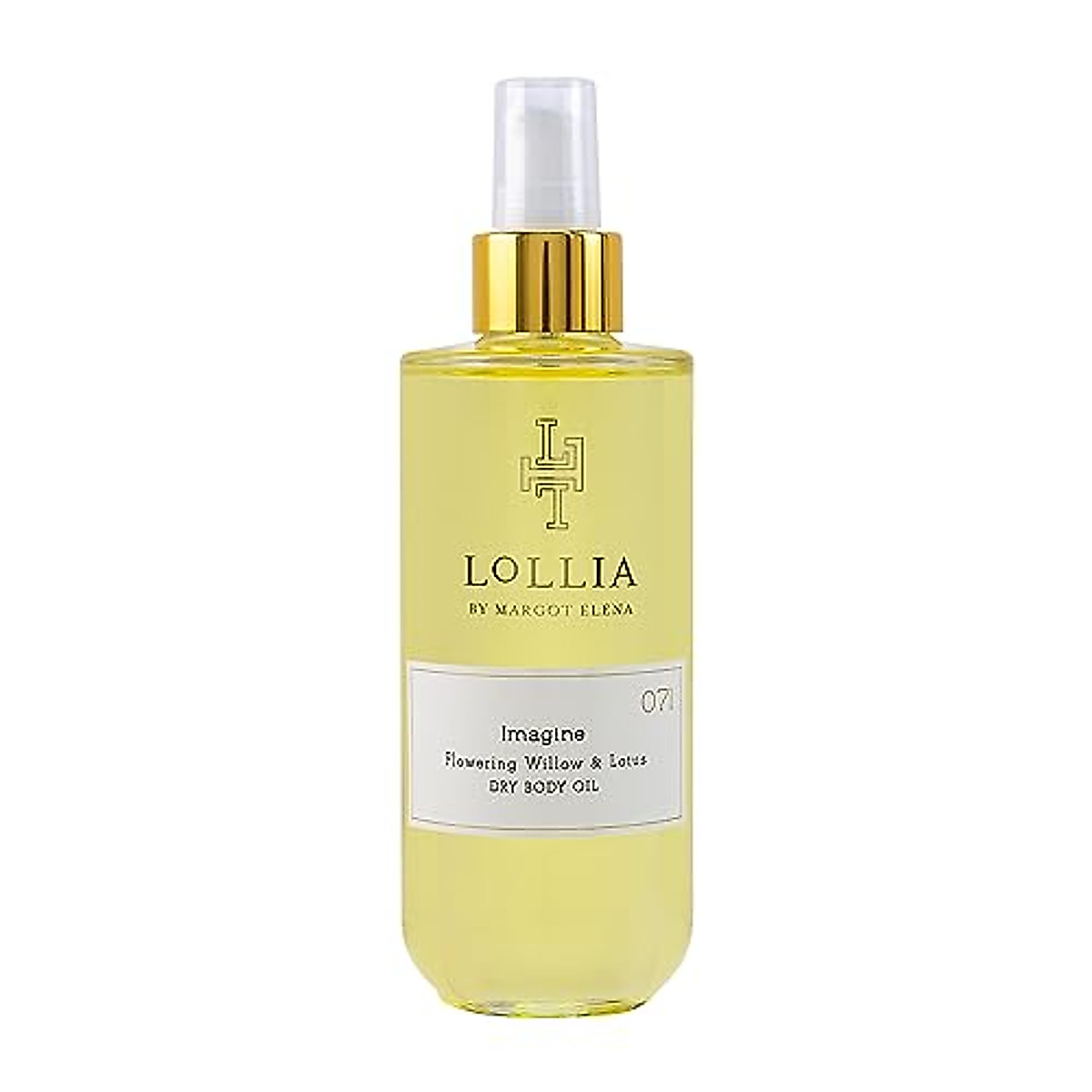 LOLLIA Imagine Dry Body Oil, 6.8 Fl. Oz. – Flowering Willow & Lotus – Women’s Body Oil, Scented Body Oil, Moisturizing Body Oil, Dry Body Oil for Women, For All Skin Types