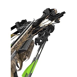 Barnett Whitetail Hunter Crossbow, with 4x32mm Multi-Reticle Scope, 2 Arrows, Lightweight Quiver, STR without Crank Device